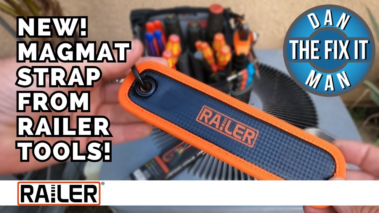 NEW! Coming Soon! Railer Tools MagMat Strap - Magnetic Tool Pad with Carabiner - Bit and Tool ...