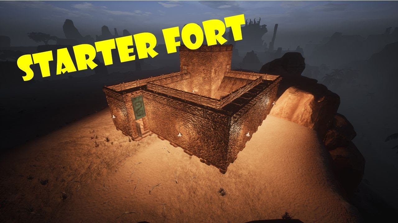 Starter Fort Build Conan exiles (Speed Build) - YouTube