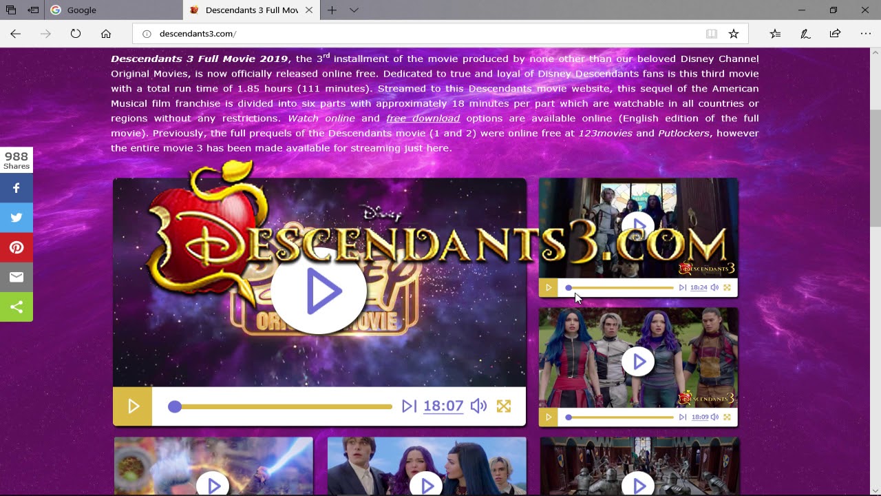 Descendants 3 Full Movie - YouTube