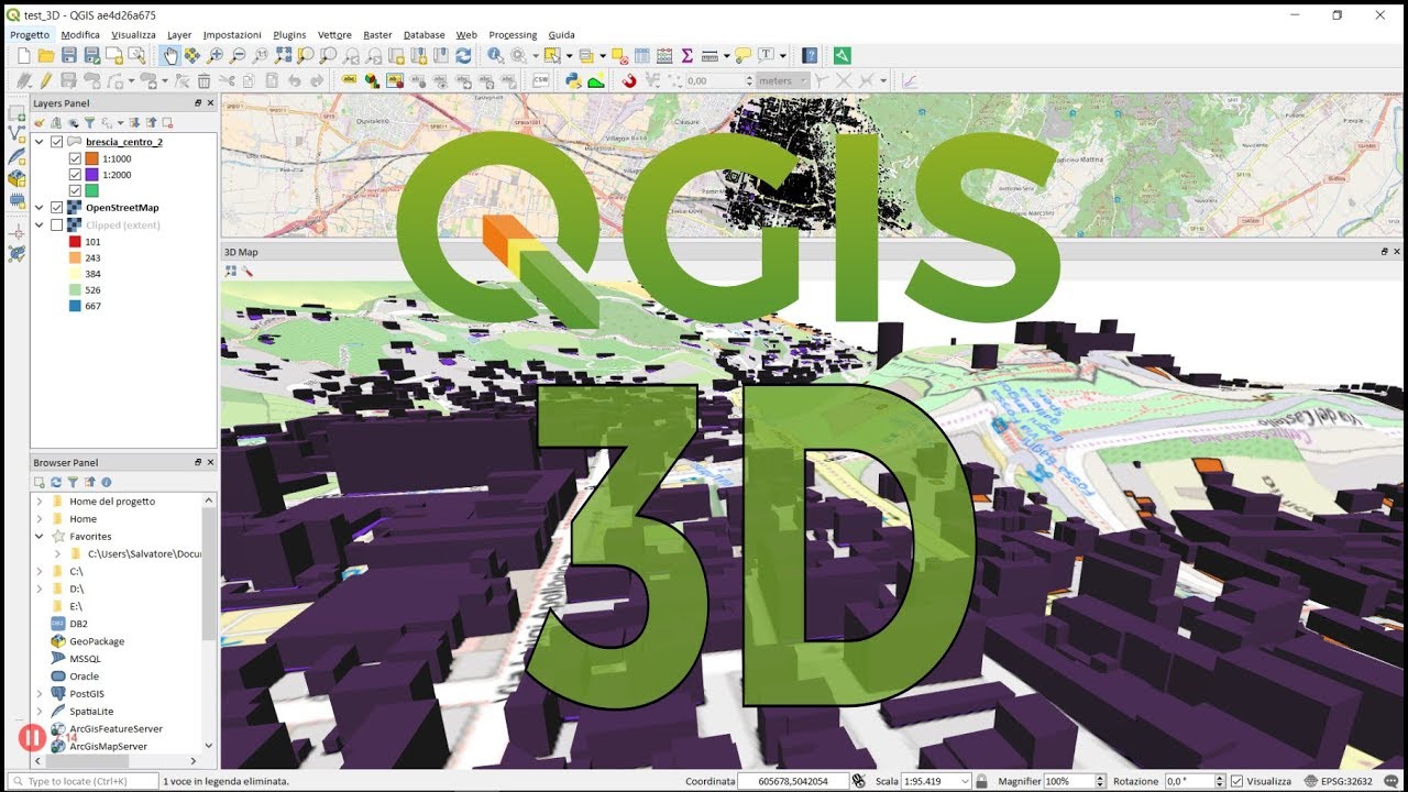Qgis 299 Dev Osgeo4w 3d Youtube