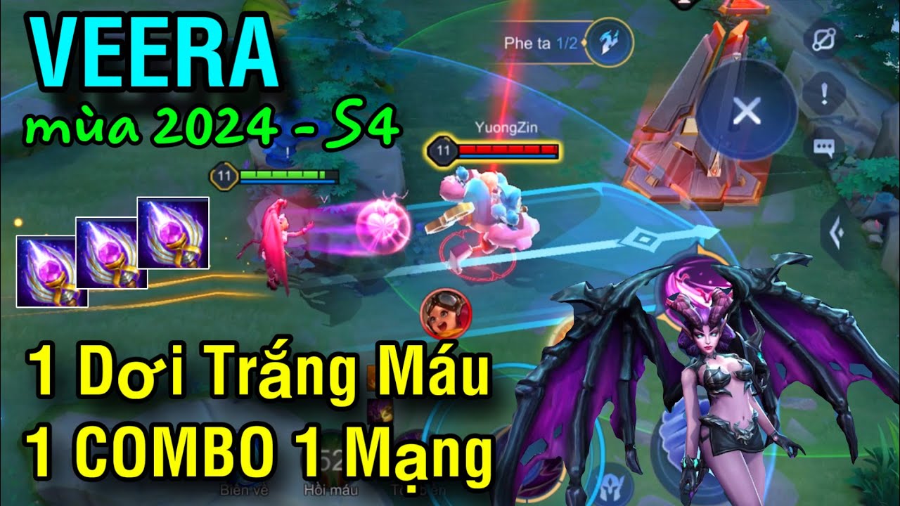 VEERA mùa 2024 - S1 || Trang Bị + Bảng Ngọc MẠNH NHẤT 1 Dơi Trắng Máu ...