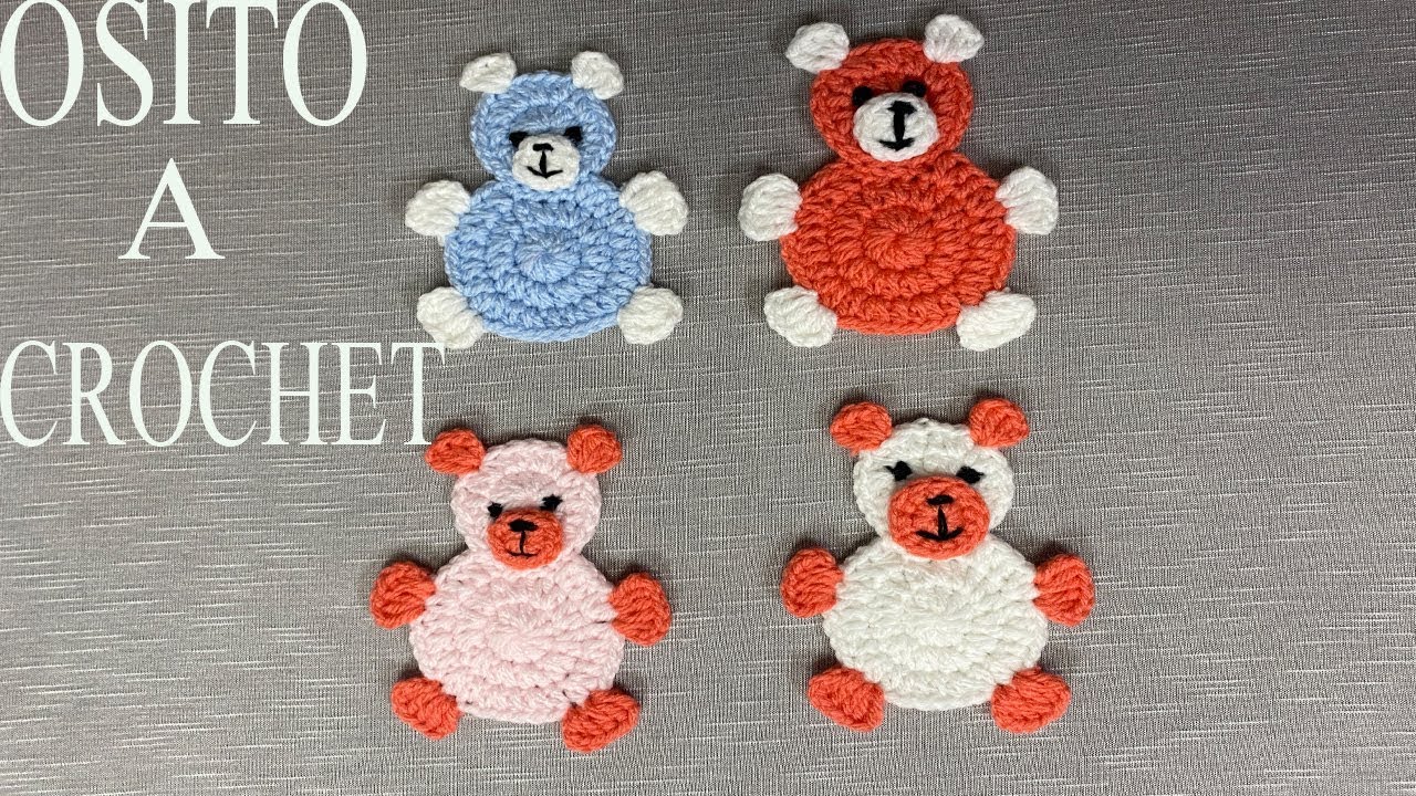 PASO A PASO PARA TEJER OSITO A CROCHET - YouTube
