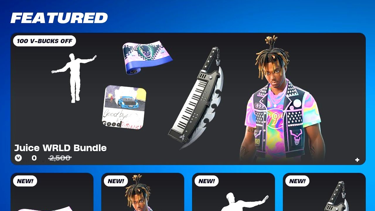 *NEW* Juice WRLD Bundle in the Fortnite Item Shop (Full Showcase) - YouTube