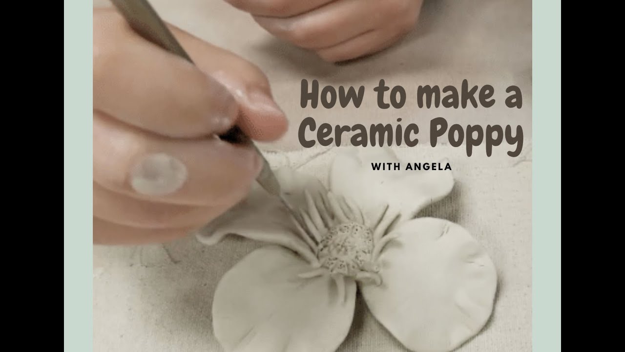 How to Make a Ceramic Poppy - YouTube