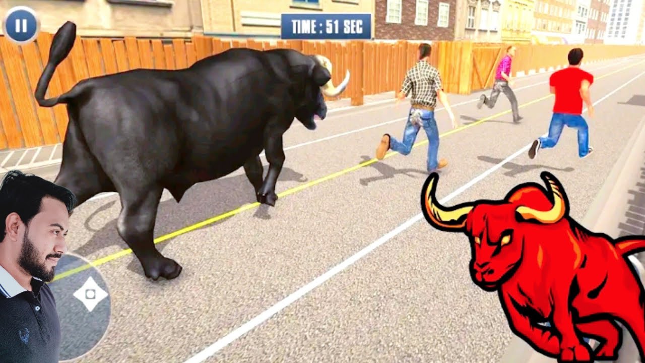 Angry Bull Attack Games || bull attack Cartoon Network's - YouTube