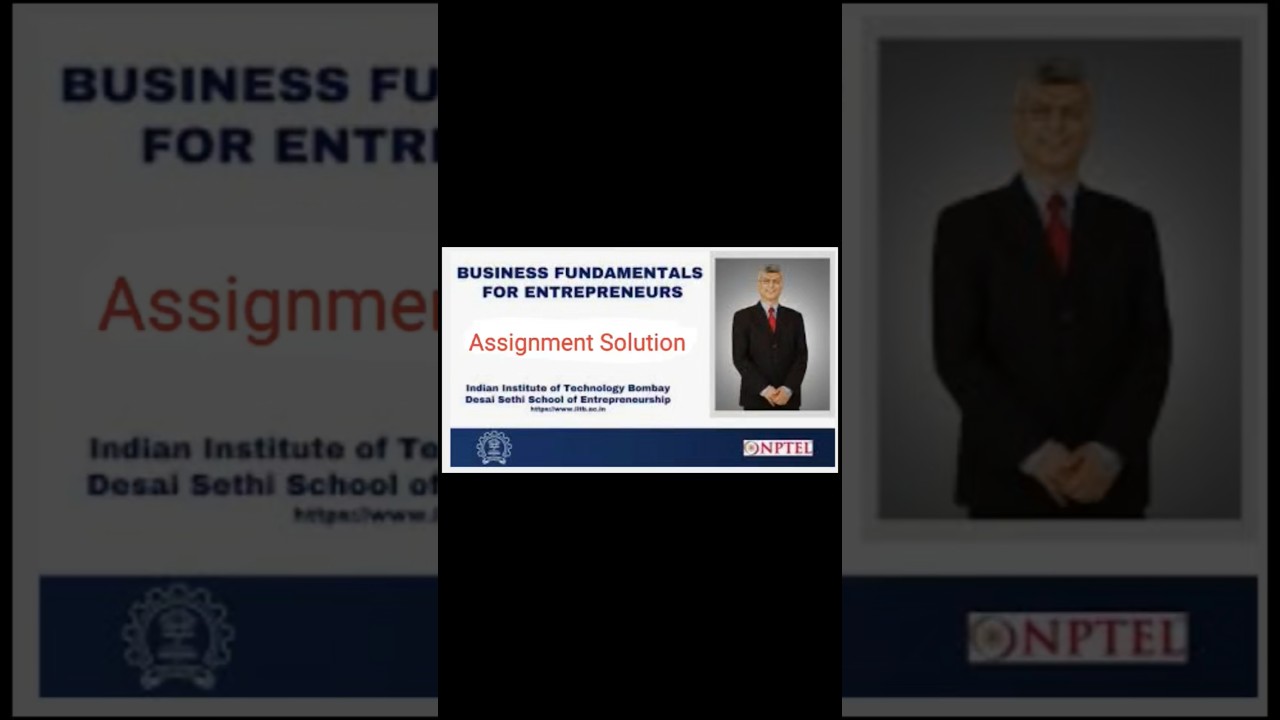 Business Fundamentals for Entrepreneurs|Assignment Solution-8|2025 ...