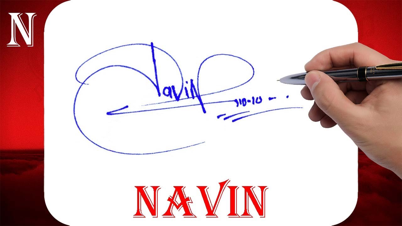 Navin Name Signature Style - N Signature Style - Signature Style of My ...