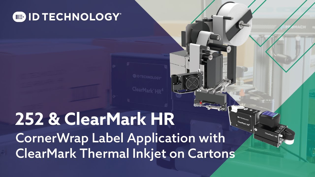 252N with Passive Corner Wrap and ClearMark TIJ on Carton - YouTube