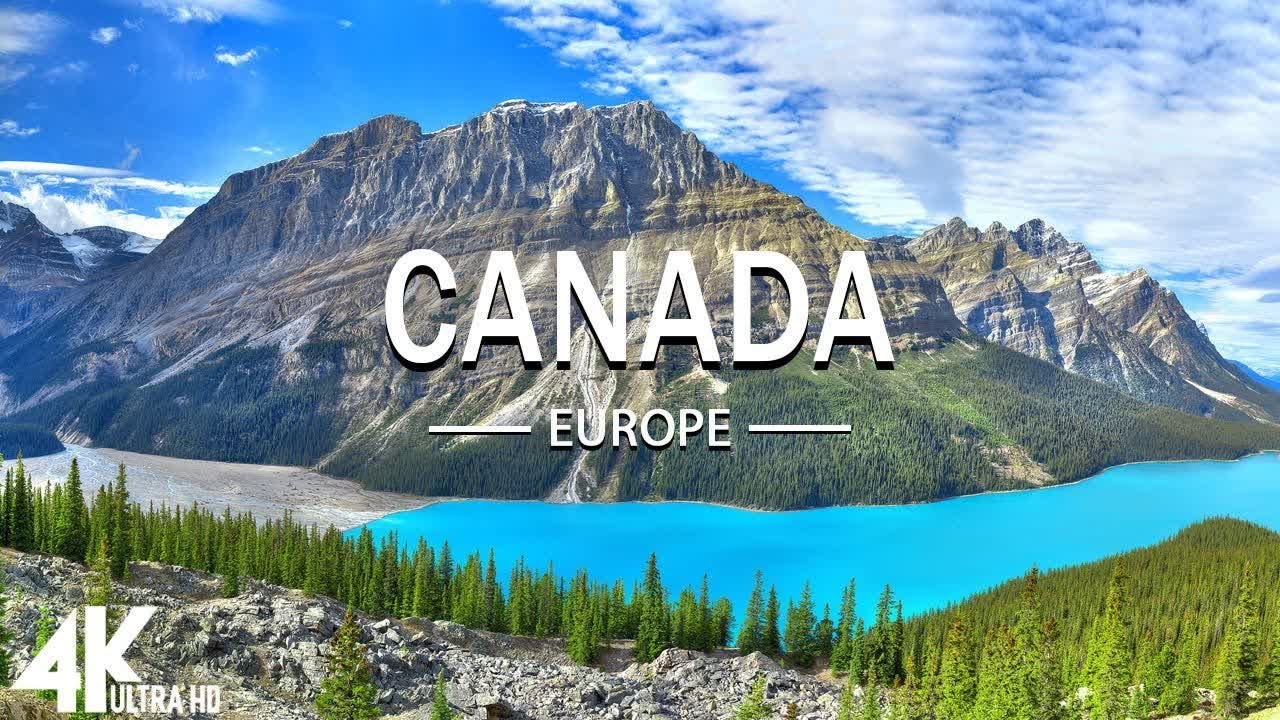 FLYING OVER CANADA (4K UHD) - Relaxing Music Along With Beautiful ...