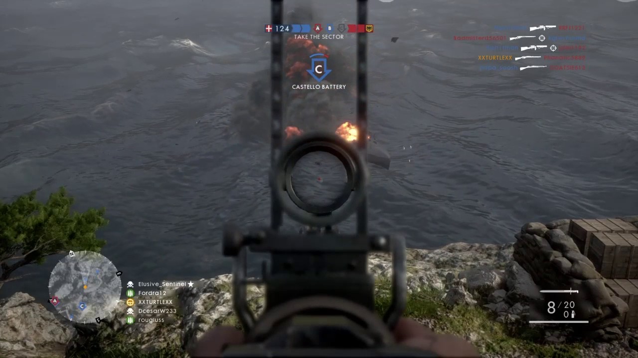 Battlefield 1 Bolt action gameplay - YouTube