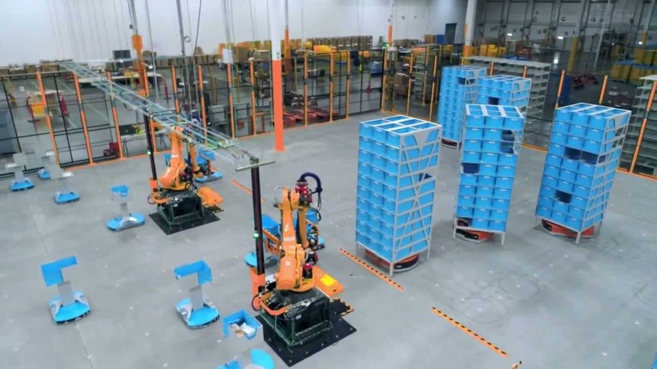 New Amazon Robot Warehouse Automation Tech For Amazon Fulfillment ...