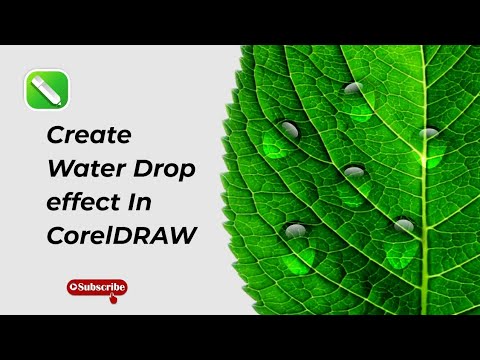 How to Create an Easy Water Drop Effect in CorelDRAW - YouTube