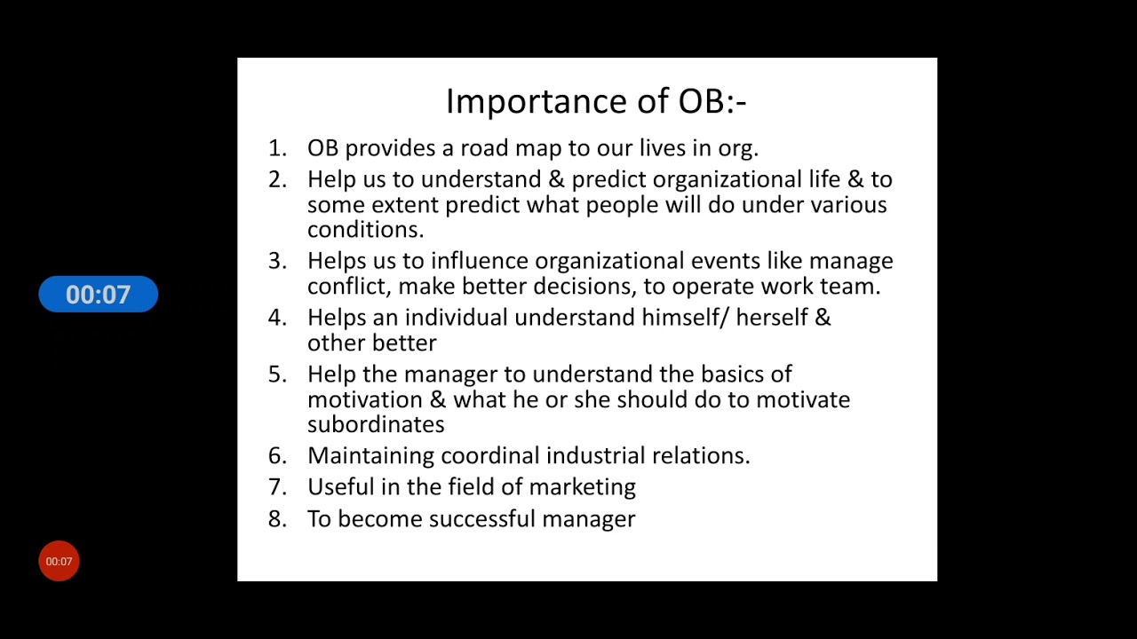 lecture 6 ob unit 1 - YouTube