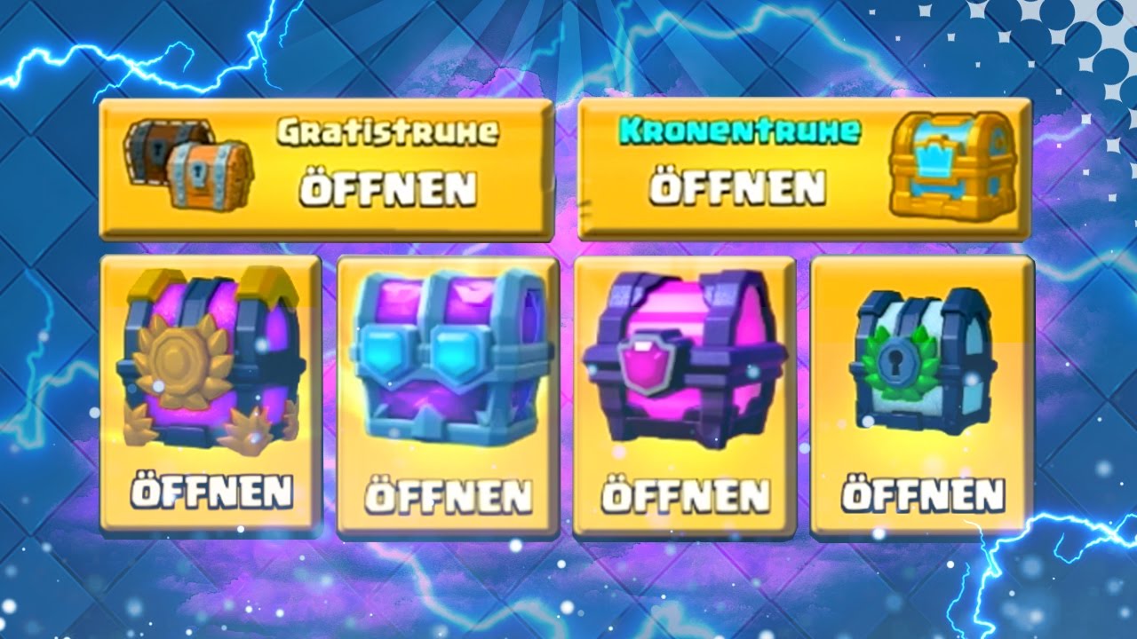 MEGA CHEST OPENING + 3 CROWN DRAW! • Clash Royale Deutsch - YouTube