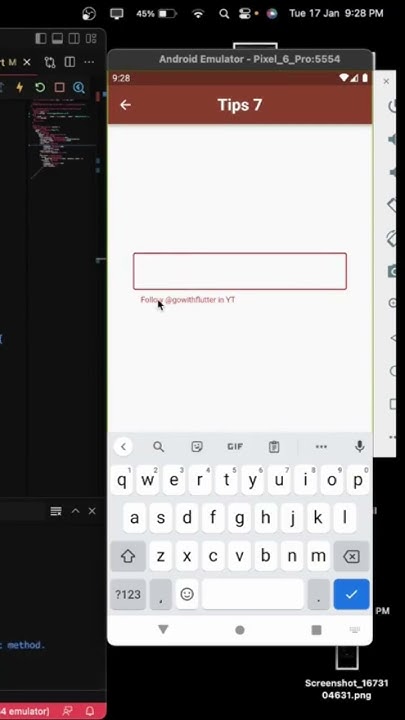 Textfield Validation In Flutter 30fluttertips Lakshydeepvikram Gowithflutter Youtube
