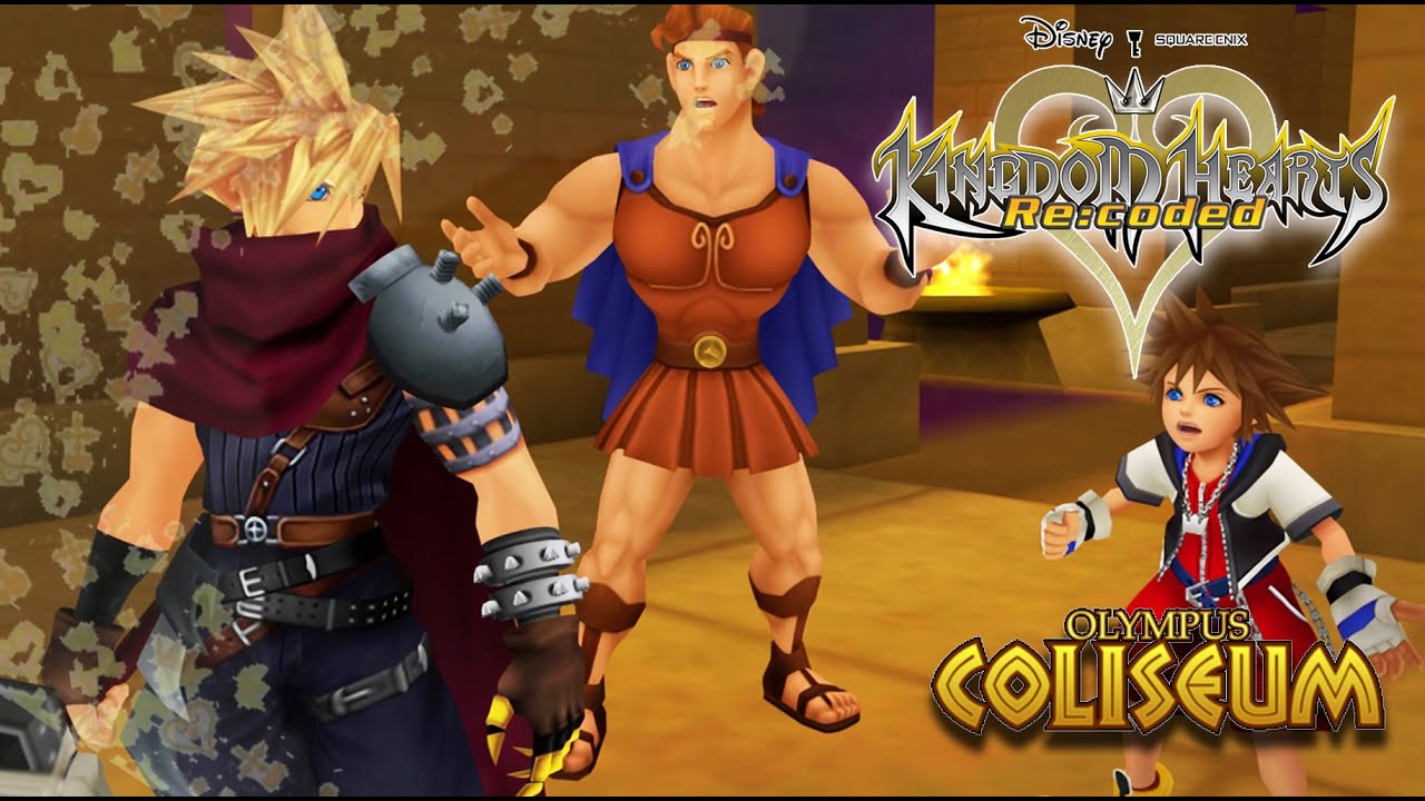 Kingdom Hearts Re:coded I Full Video Cutscenes Part 5 Olympus Coliseum - YouTube