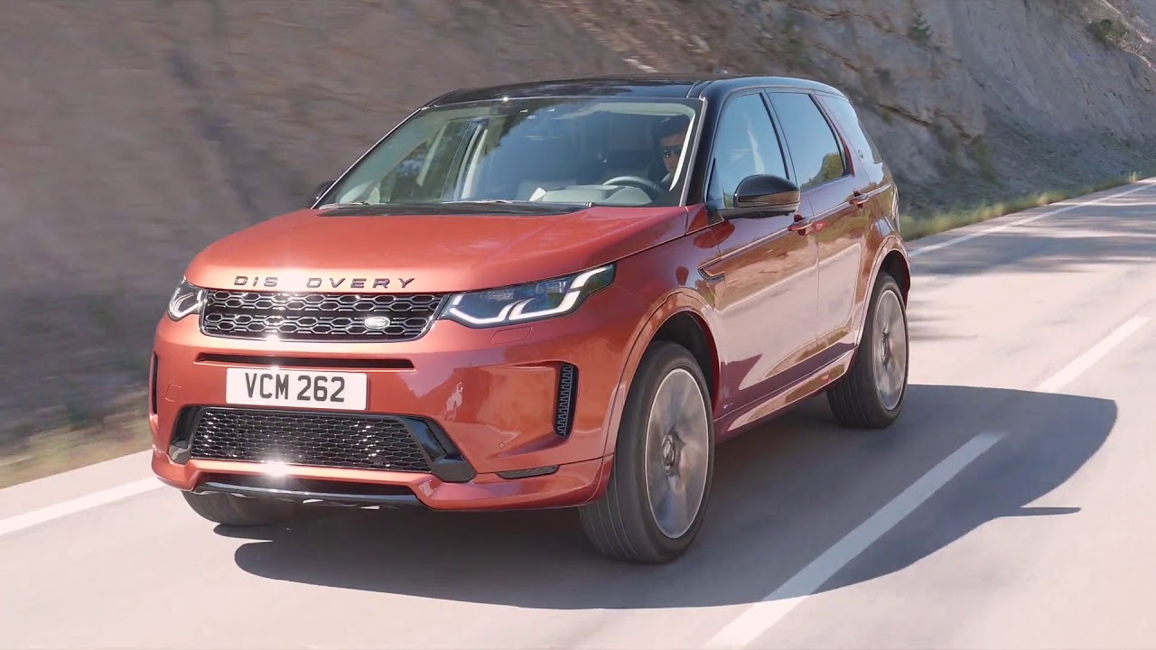 New Land Rover Discovery Sport in Namib Orange On-Road Driving - YouTube