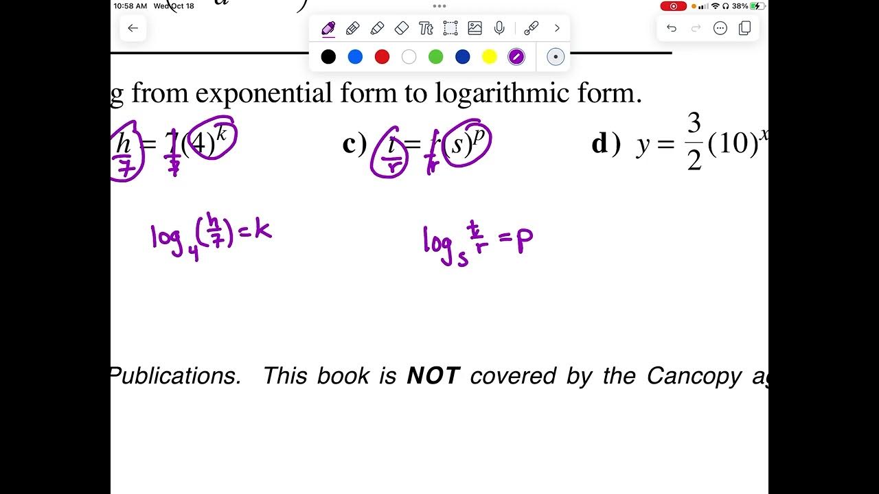 Exponential and Logarithmic Functions L4 CE6 - YouTube