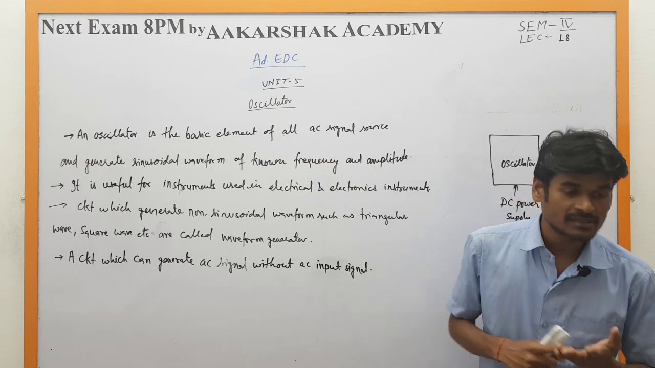 || Lecture 18 || Advance Electronic Devices and Circuits || AEDC || 4th ...