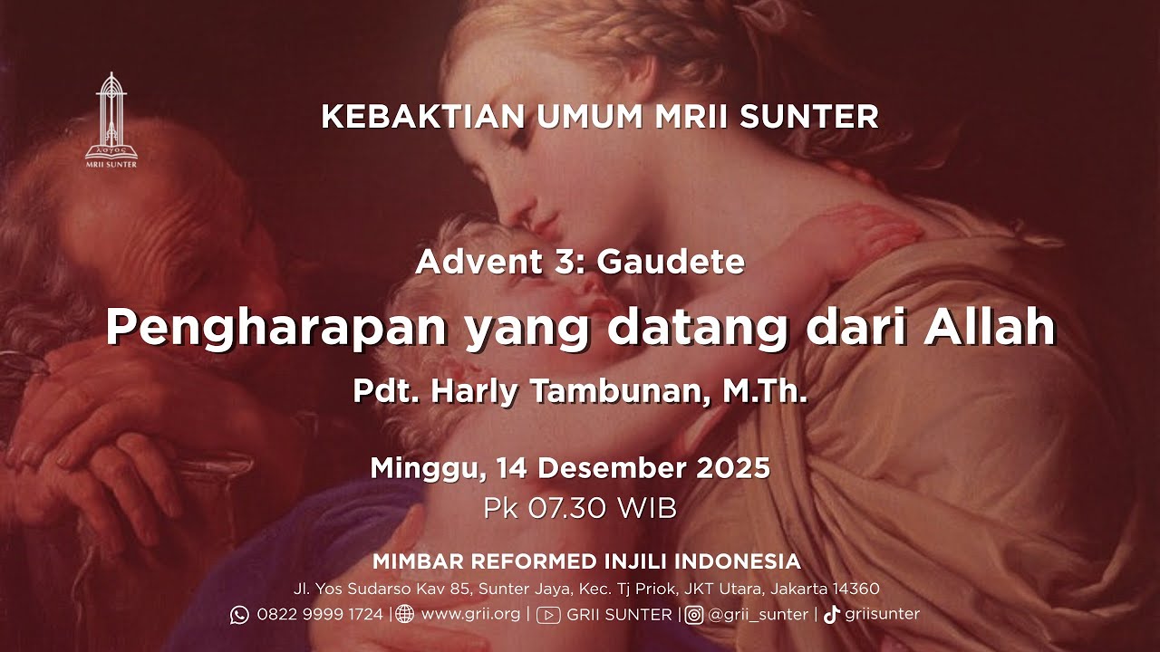 Kebaktian Umum MRII Sunter Minggu 14 Desember 2025 - YouTube