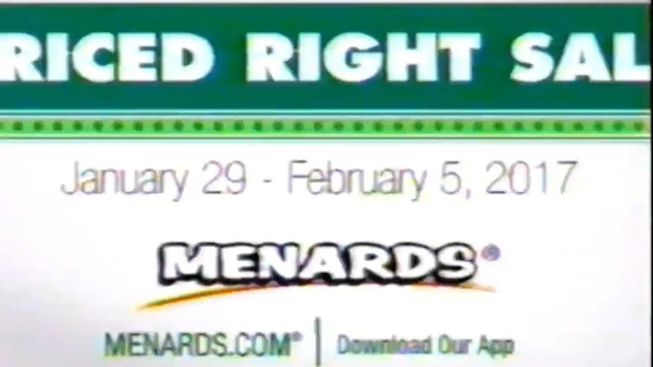 Menards Priced Right Sale 2017 commercial - YouTube