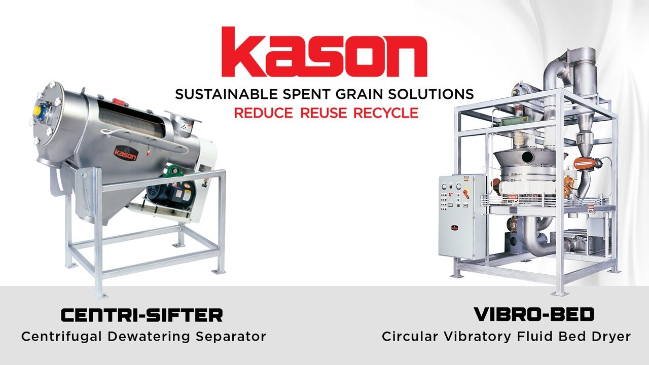 Sustainable Spent Grain Processing Solutions from Kason: Dewater & Dry ...