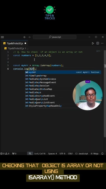 Javascript Tips And Tricks 32 Isarray Explained Youtube