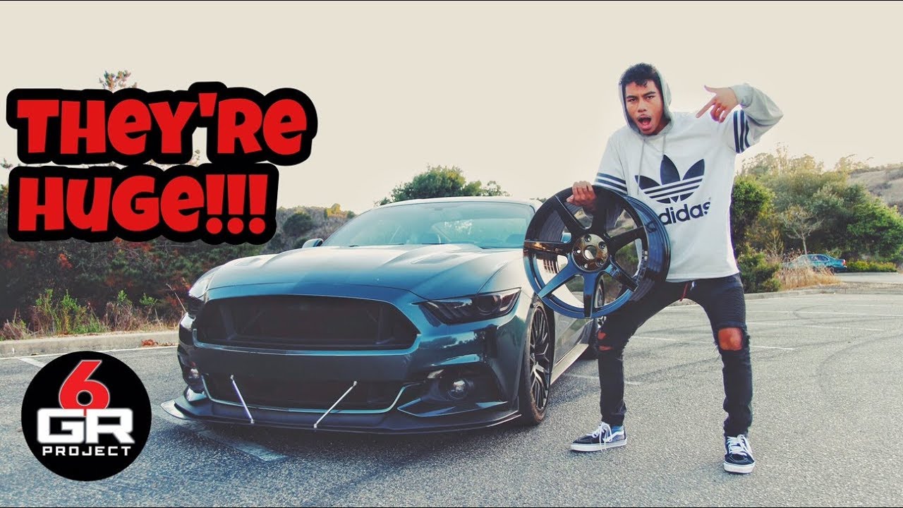 HOW DOES AN 11 INCH WHEEL LOOK ON THE MUSTANG? *NEW WHEELS* - YouTube