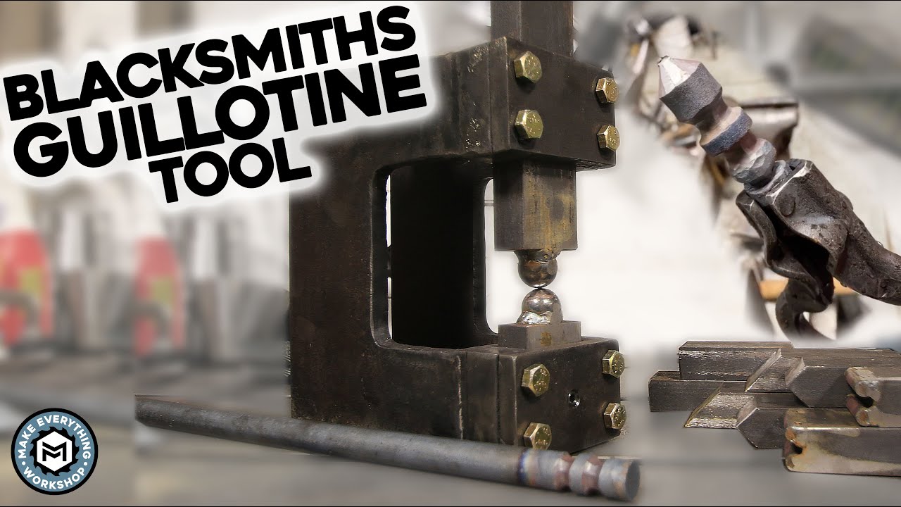 Blacksmiths Guillotine Tool - YouTube