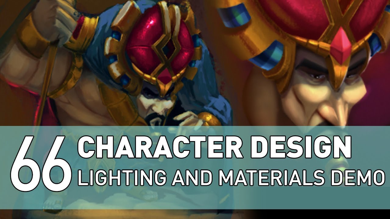 CHARACTER DESIGN : Lighting & materials demo - YouTube