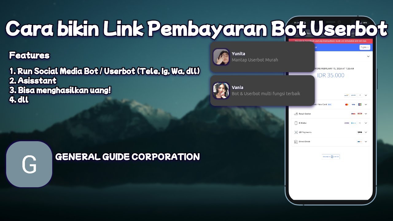 Cara Membuat Payment Link Bot Telegram - PAYMENT GATEWAY | GENERAL ...