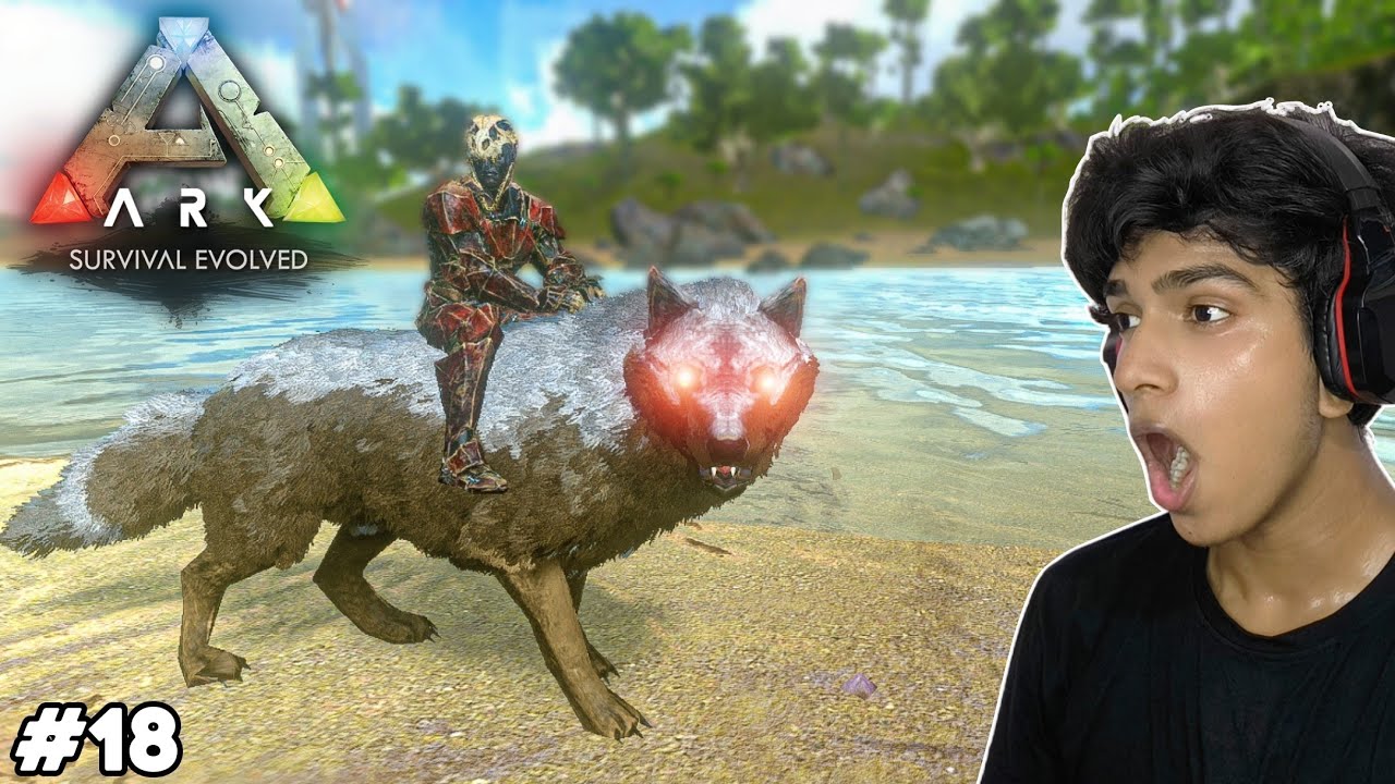 I Tame This Dangerous Dire Wolf For Completing Caves | ARK Mobile ...
