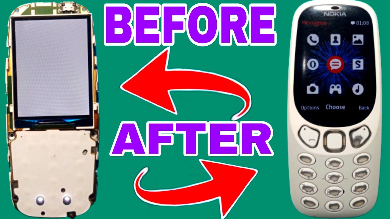 Nokia 3310 Lcd Display Screen White Black And Display Crash Problem