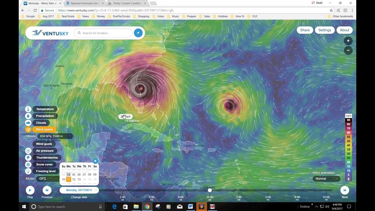 Prepper in Hurricane Irma #1: Tracking Tool - YouTube