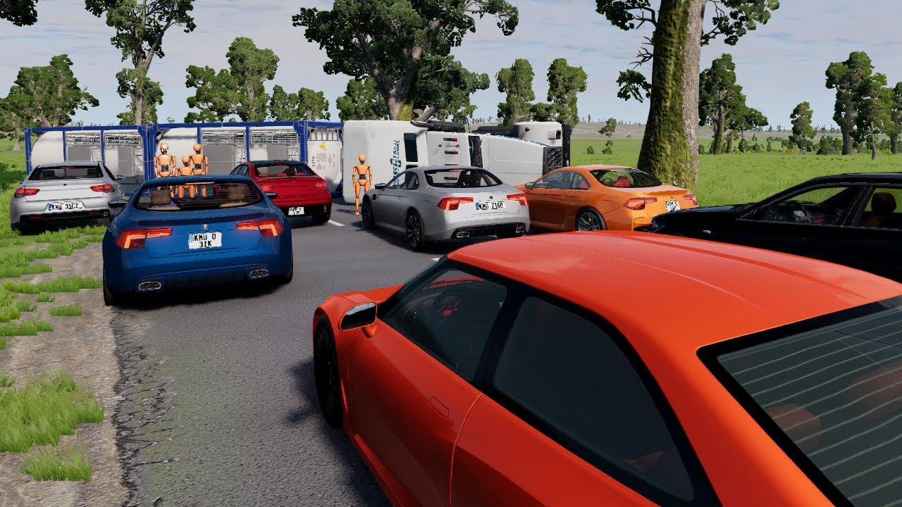 Dangerous intersection #6 [BeamNG.Drive] - YouTube