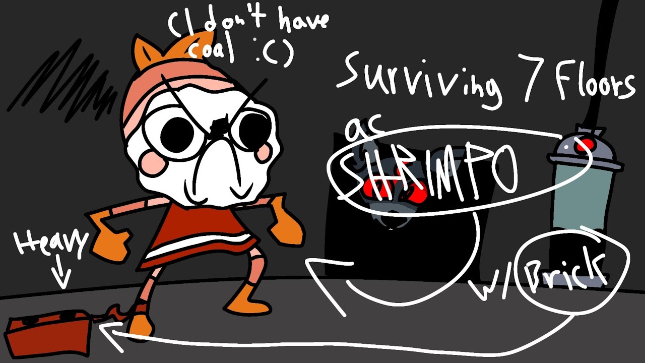 Surviving as Shrimpo w/ brick for seven floors! - YouTube