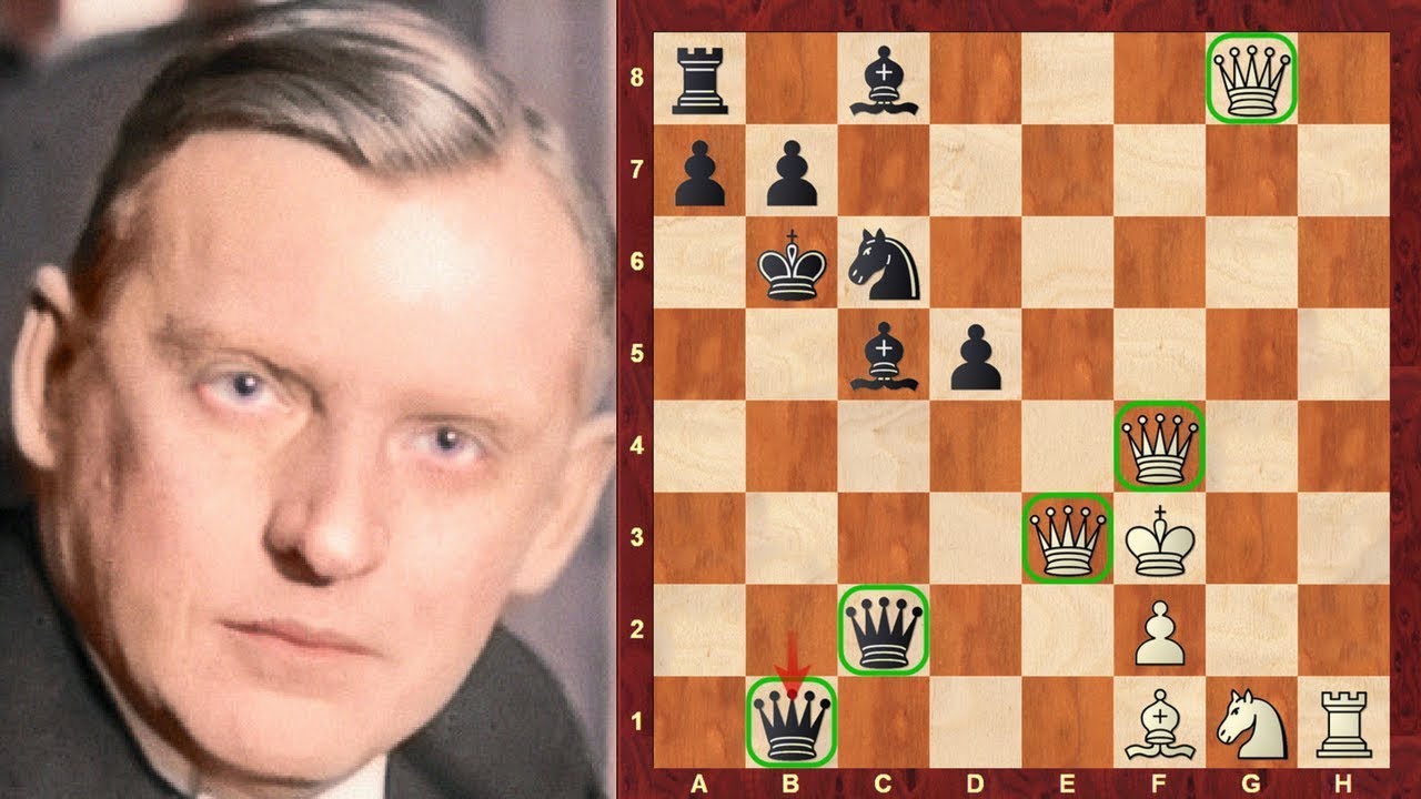 Chess Strategy : The Evolution of Chess Style #74 - Alekhine's 5 Queen ...