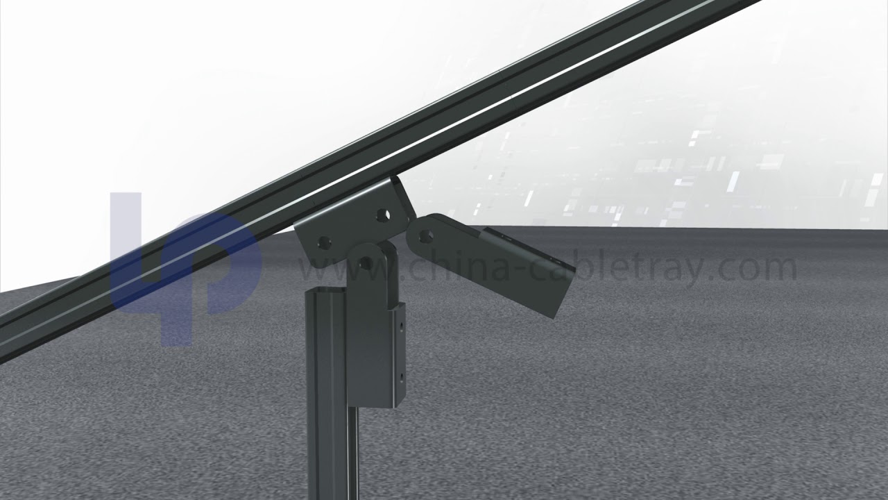Solar panel C strut support system - YouTube