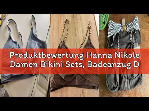 Produktbewertung Hanna Nikole Damen Bikini Sets, Badeanzug Damen Bauchweg,Textured High Waist Bikini