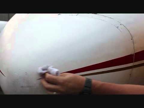 Aircraft Paint Restoration-Red Paint - YouTube