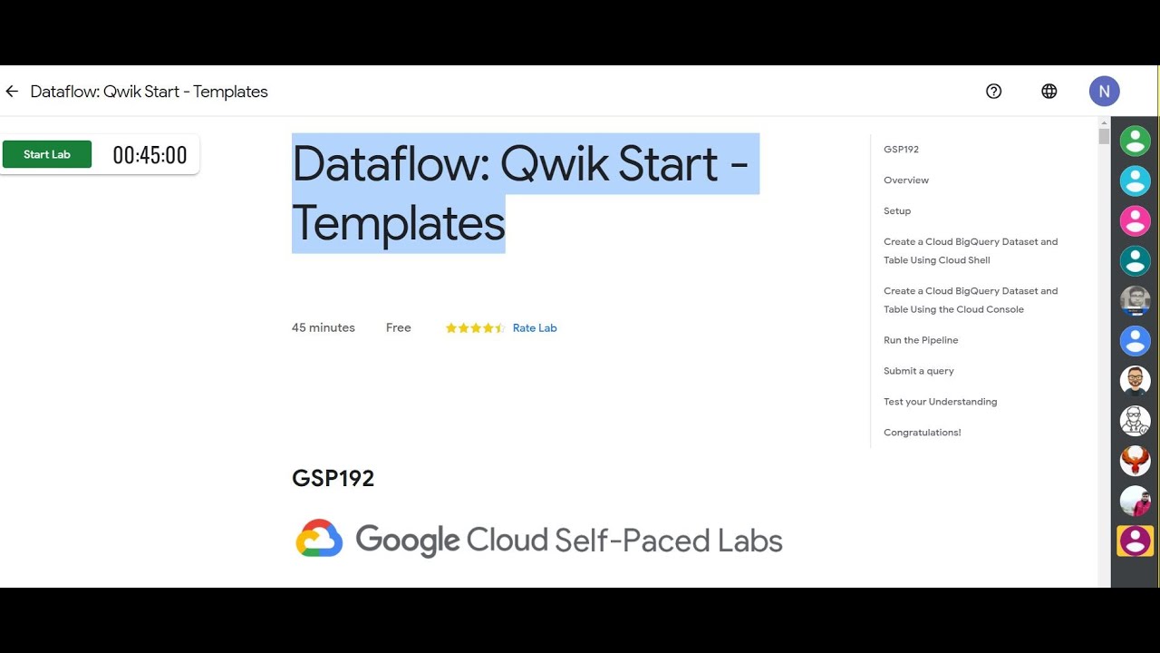 Dataflow: Qwik Start - Templates | #30daysofgooglecloud | Shortcut ...