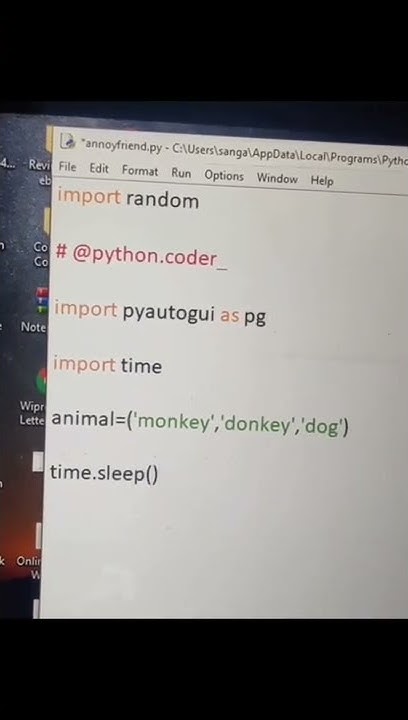 How to Annoy your Friend using Python - YouTube