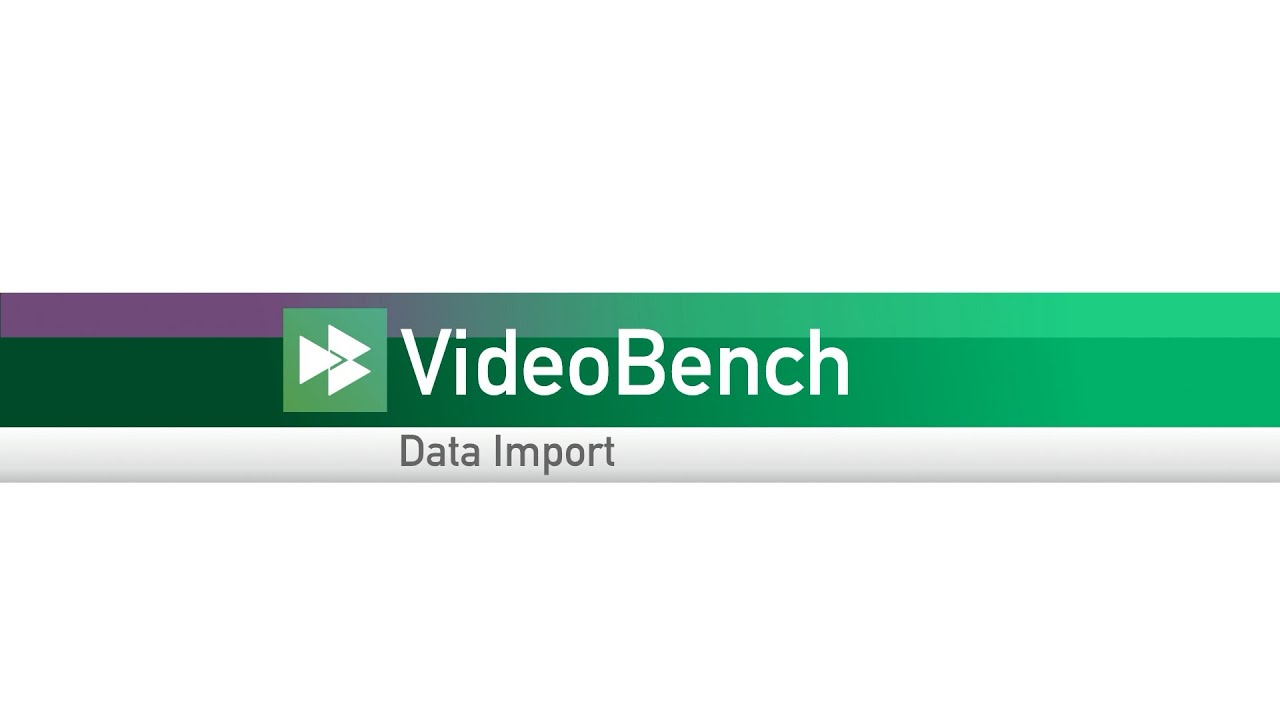 VideoBench Manual - Data Import - YouTube