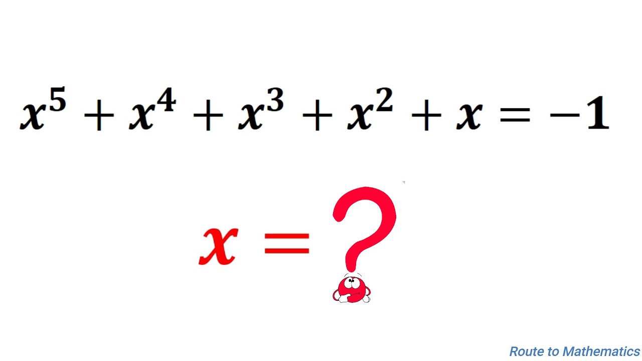 A Nice Algebraic Equation | Learn the Easiest Way to Solve This ...