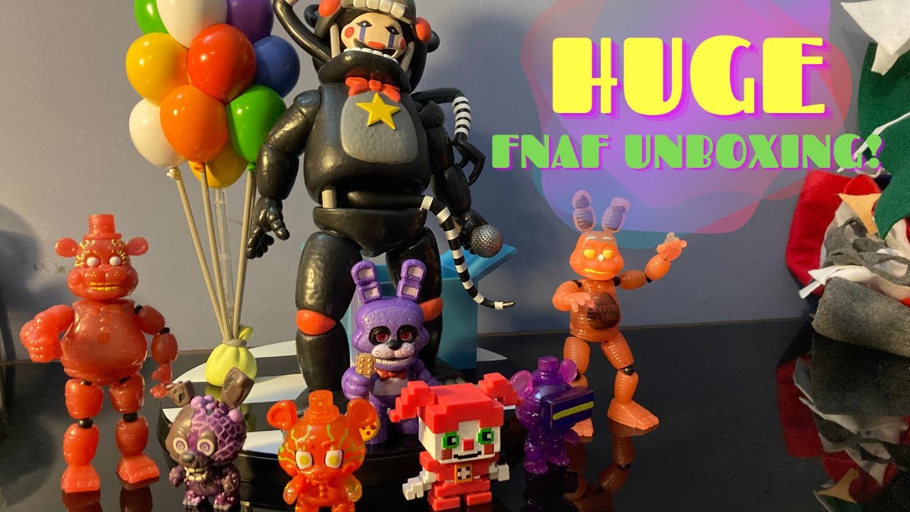 HUGE FNaF Funko Merch Unboxing! | Lefty Statue, Mystery Minis, Action ...