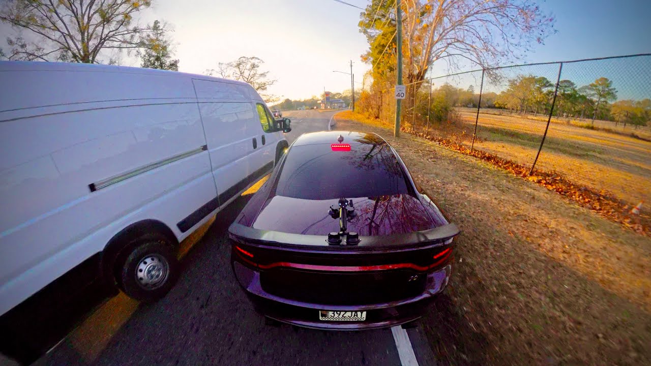 POV: VAN ALMOST CRASHES INTO MY SCAT PACK | INSANE LAST SECOND SAVE ...