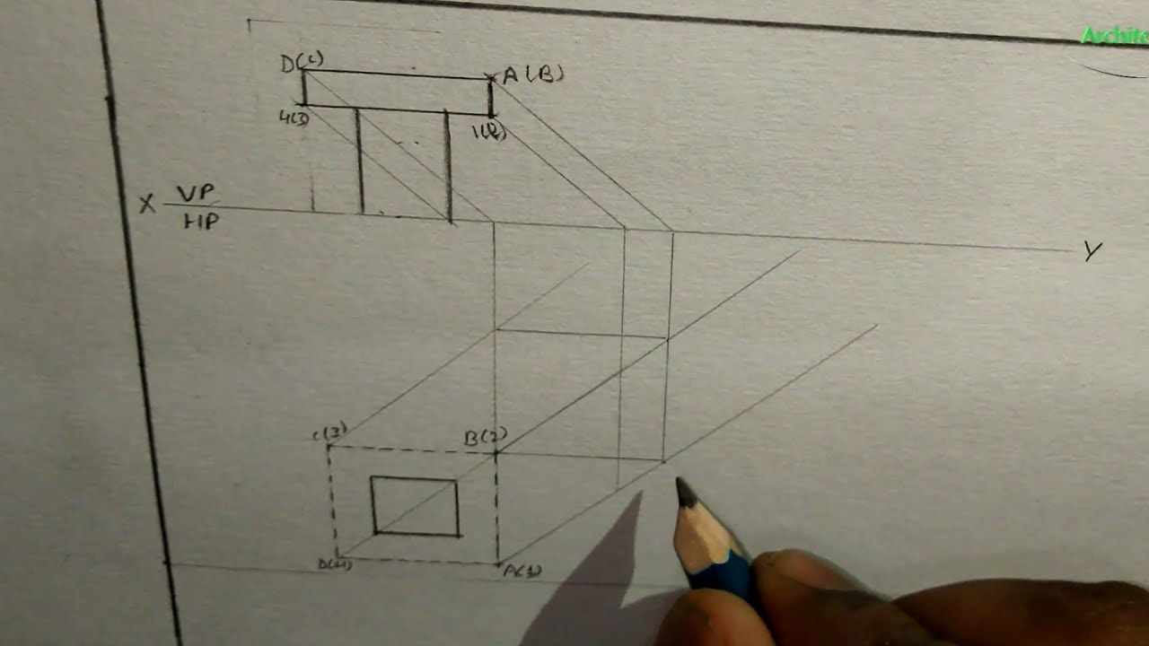 How to draw shadow of polygon on prism | PART 1 - YouTube