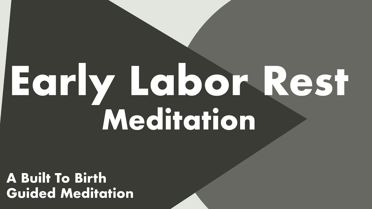 Early Labor Rest Meditation | Hypnobirth Guided Meditation - YouTube