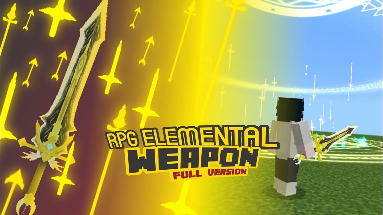 NEW UPDATE FULL VERSION...| RPG ELEMENTAL WEAPON ADDON | MINECRAFT ...