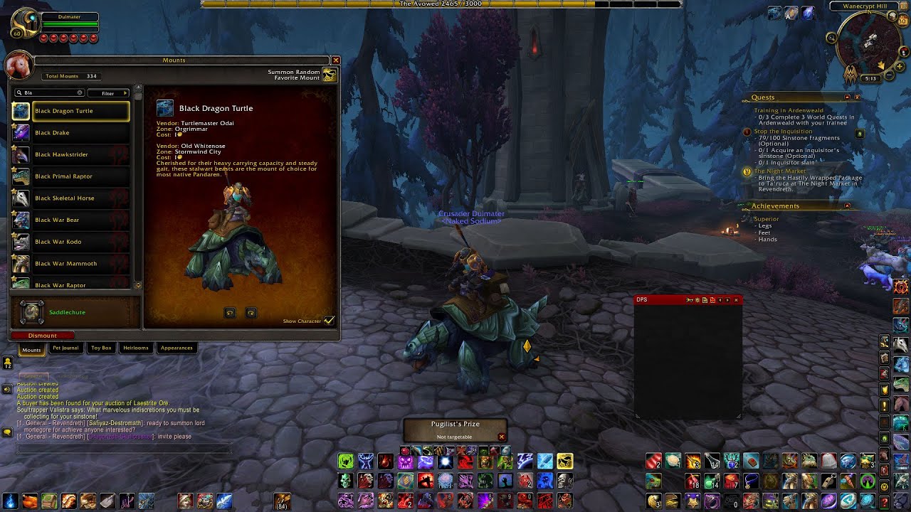 How To Get Black Dragon Turtle Mount - World of Warcraft - YouTube